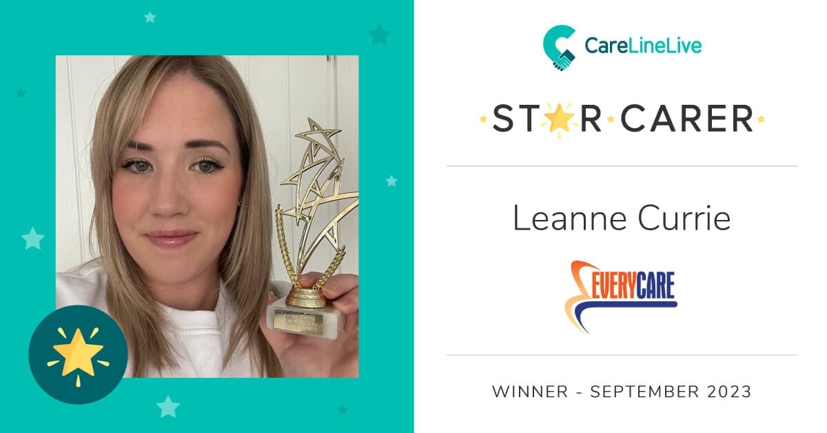 Star Carer for September Leanne Currie
