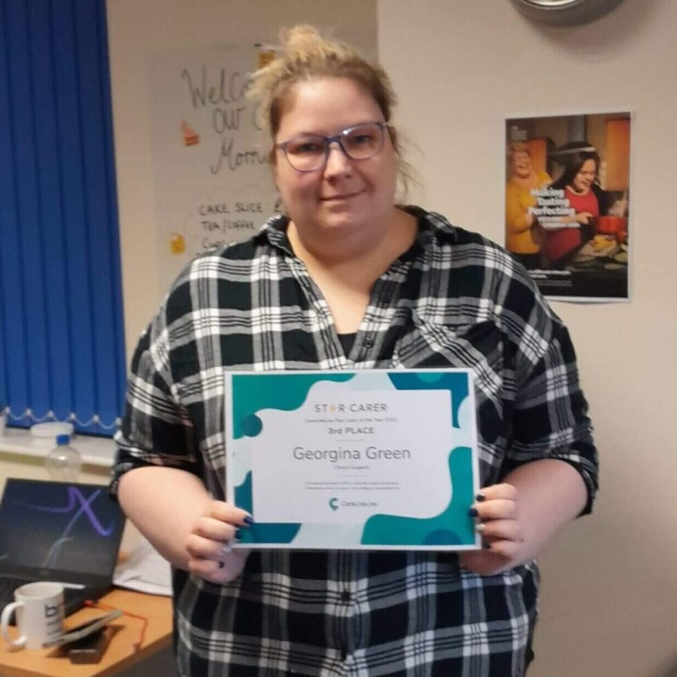 Star Carer of the Year 3rd place - Georgina (Gina) Green