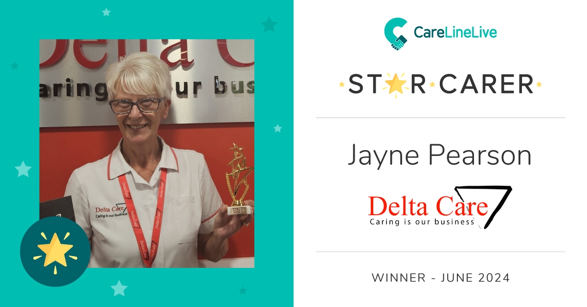 CareLineLive: Star Carer for June - Jayne Pearson